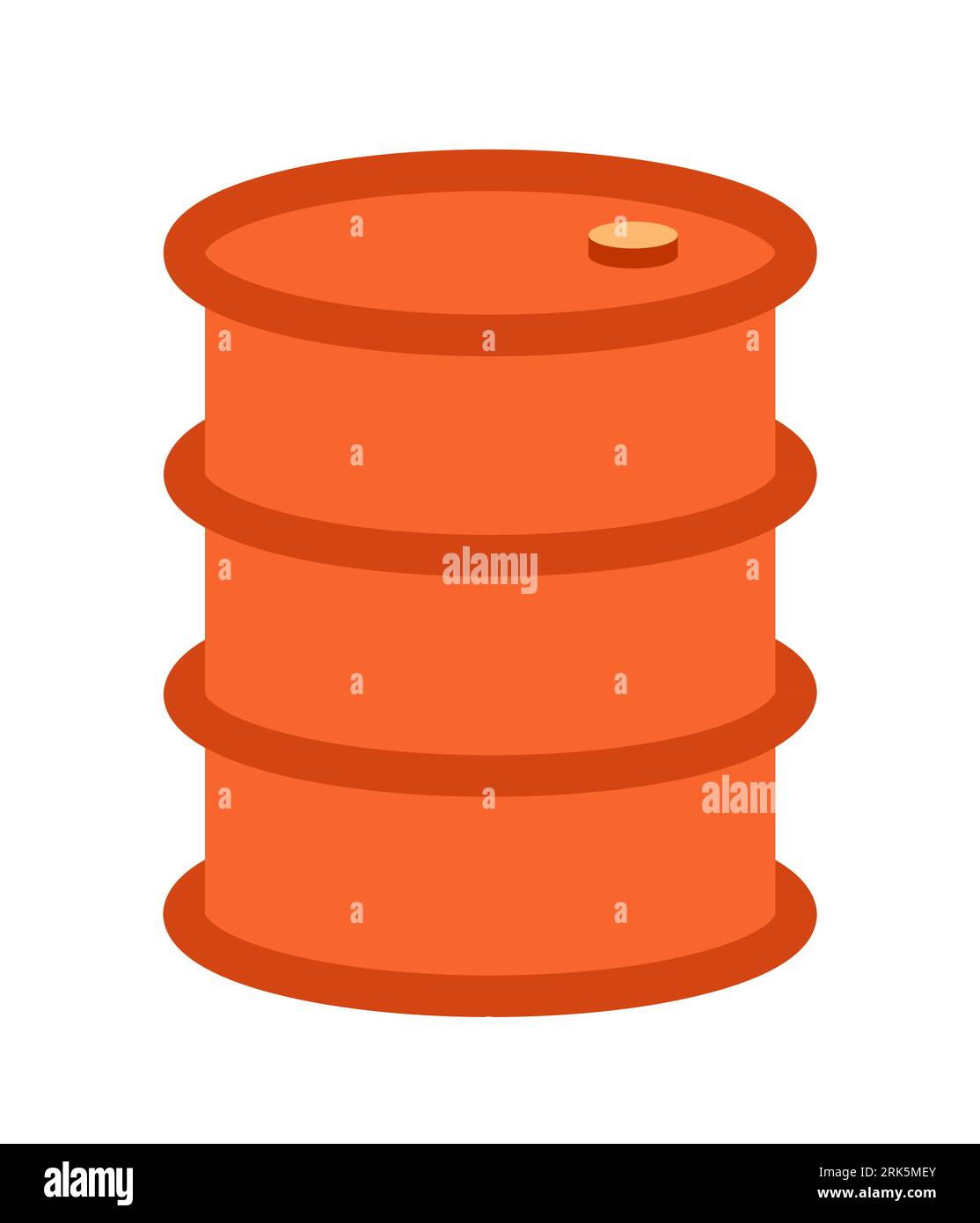 Barrel For Oil Semi Flat Colour Vector Object Stock Vector Image And Art