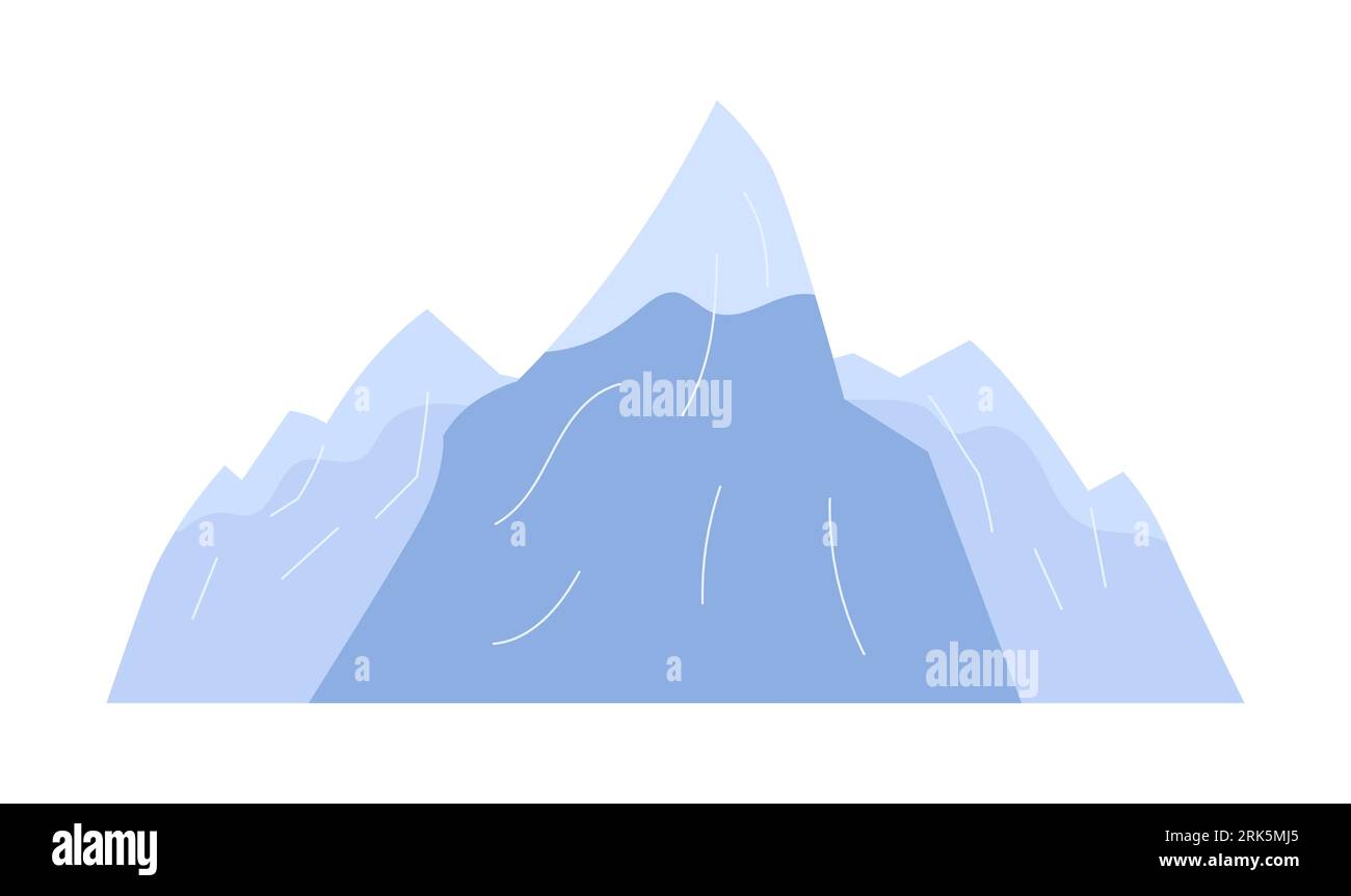 Frost covered mountain Cut Out Stock Images & Pictures - Alamy