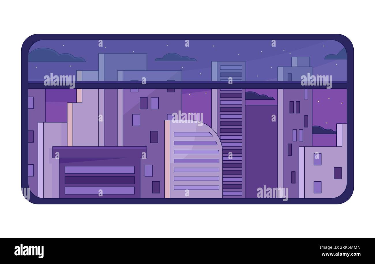 Night city chill lo fi background Stock Vector Image & Art - Alamy