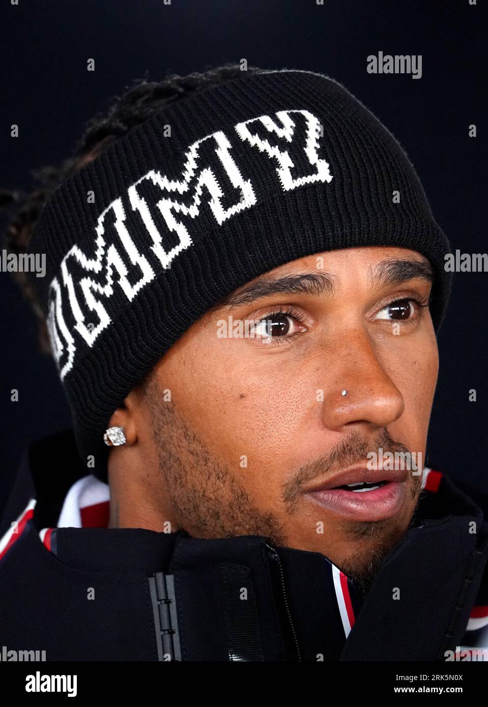 Mercedes F1 driver Lewis Hamilton during a preview day ahead of Sunday ...