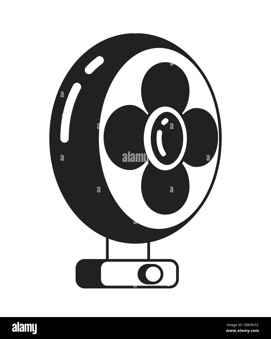 Fan device monochrome flat vector object Stock Vector Image & Art - Alamy