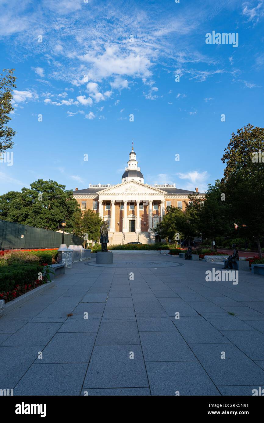 The Maryland State House in downtown Annapolis Maryland Stock Photo - Alamy