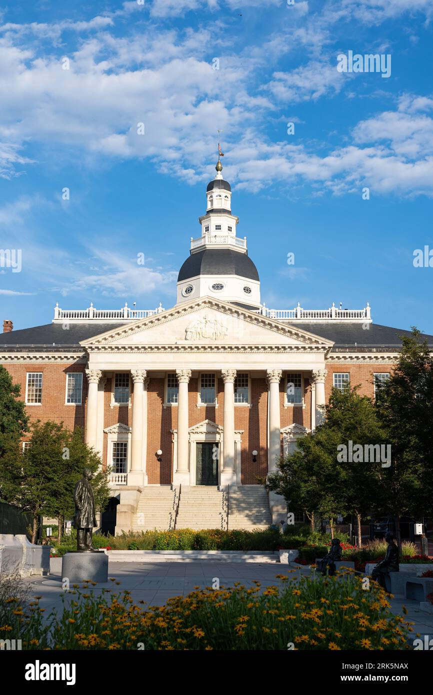The Maryland State House in downtown Annapolis Maryland Stock Photo - Alamy