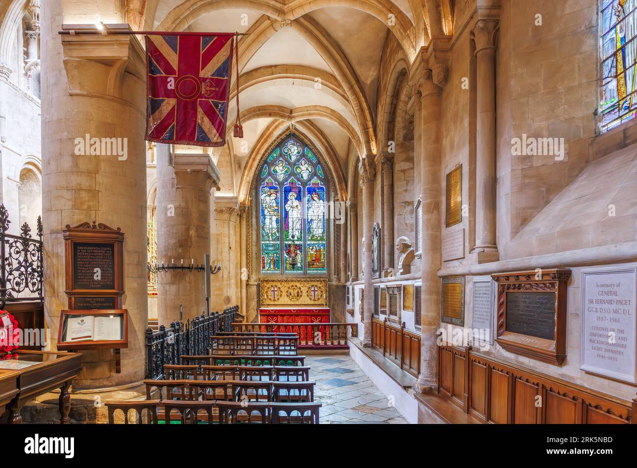 Oxford, UK - May 18, 2023: Regimental Chapel of the Oxfordshire and ...