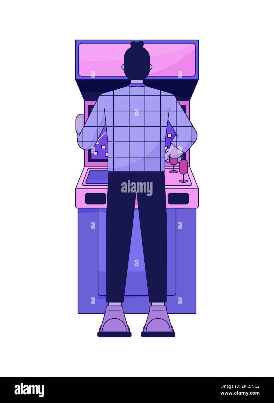 Arcade shooting game Stock Vector Images - Alamy