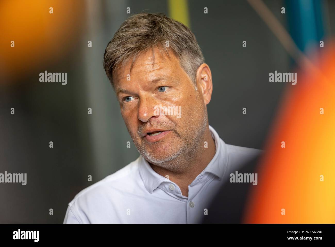 Cologne, Germany. 24th Aug, 2023. Robert Habeck (Bündnis 90/Die Grünen ...