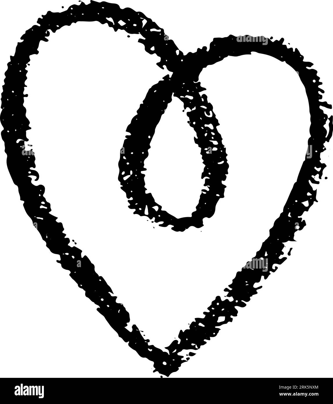 Chalk heart Black and White Stock Photos & Images - Alamy