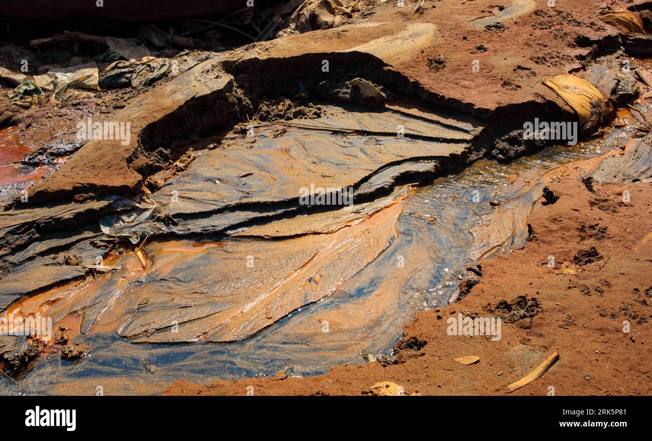 Patterns in mud sand sand hi-res stock photography and images - Alamy