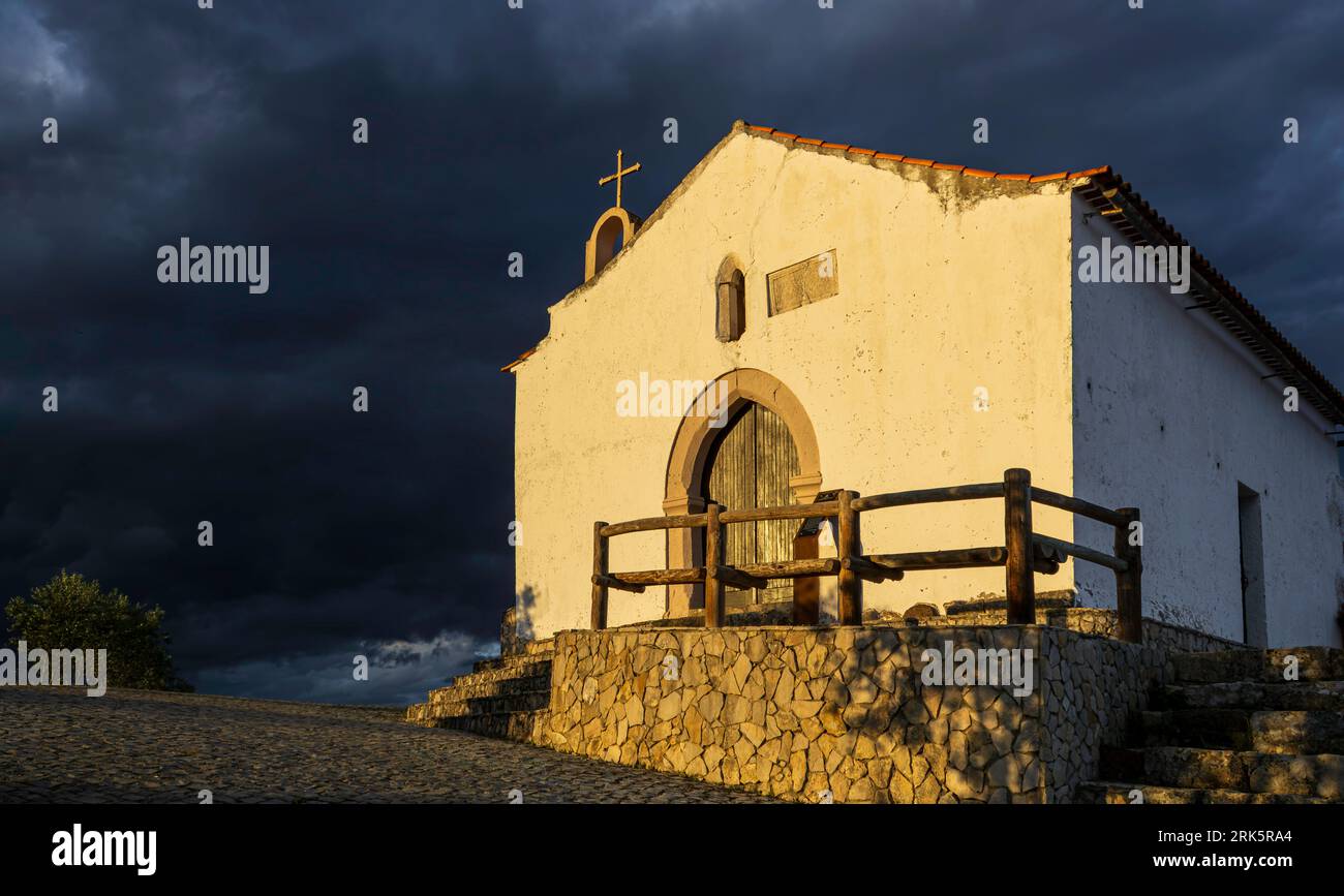 The hilltop Capela de São Pedro de Castro, Portugal Stock Photo - Alamy