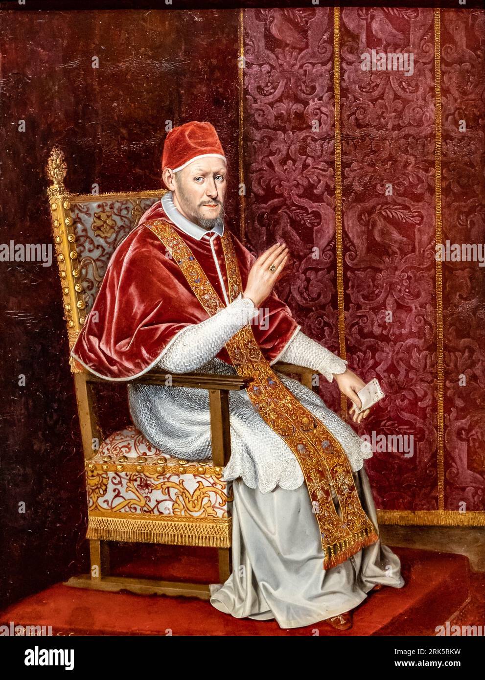 Portrait of Pope Innocent X 1646 by Wolfgang Heimbach Stock Photo - Alamy