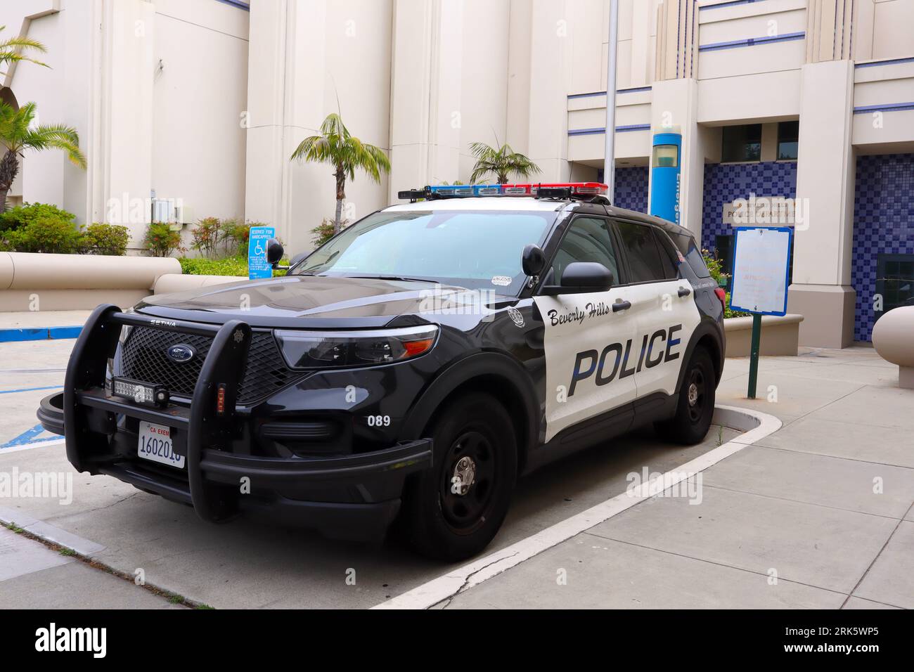 Beverly Hills California Beverly Hills Police Department Car Stock