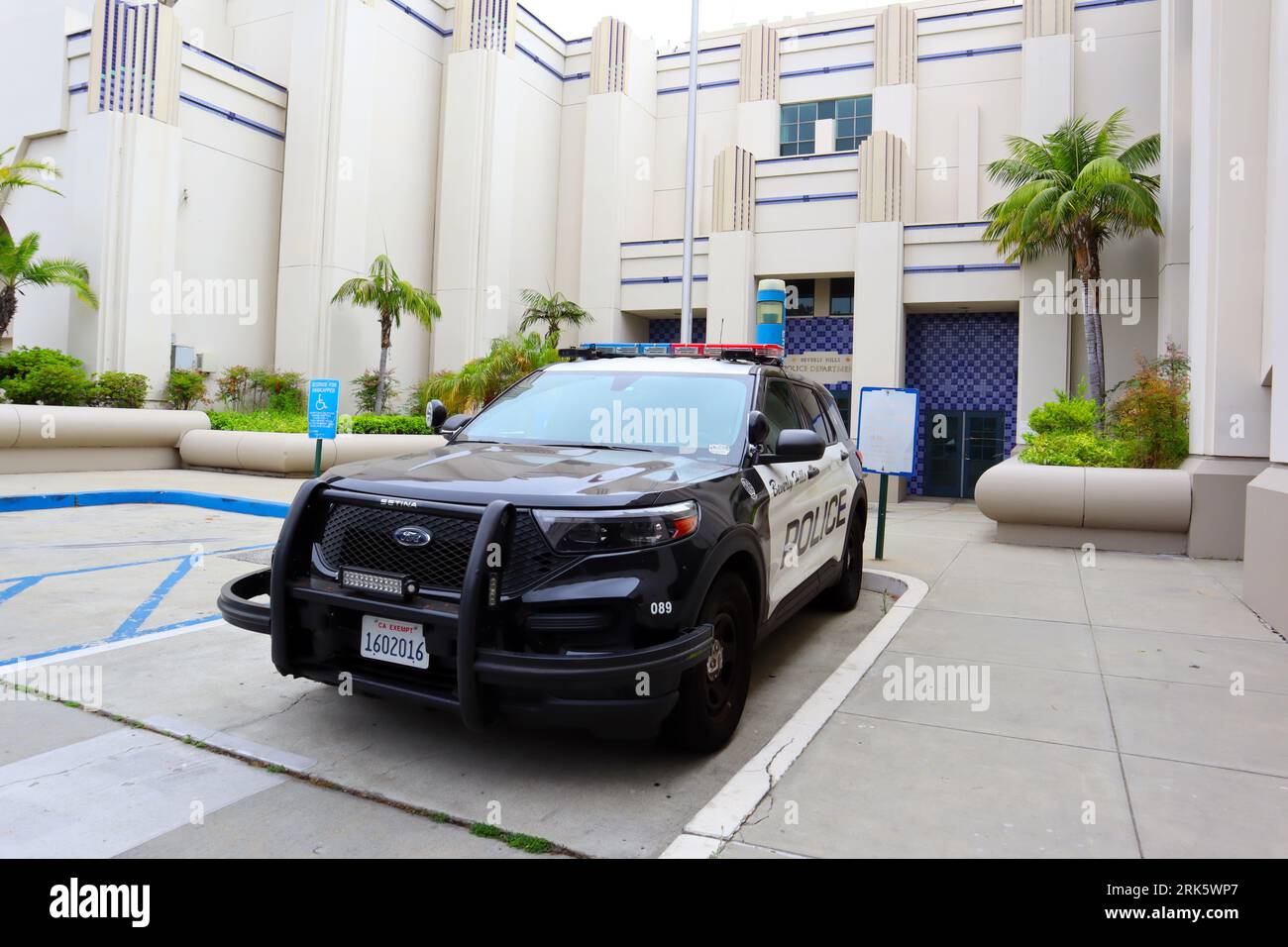 Beverly Hills California Beverly Hills Police Department Car Stock