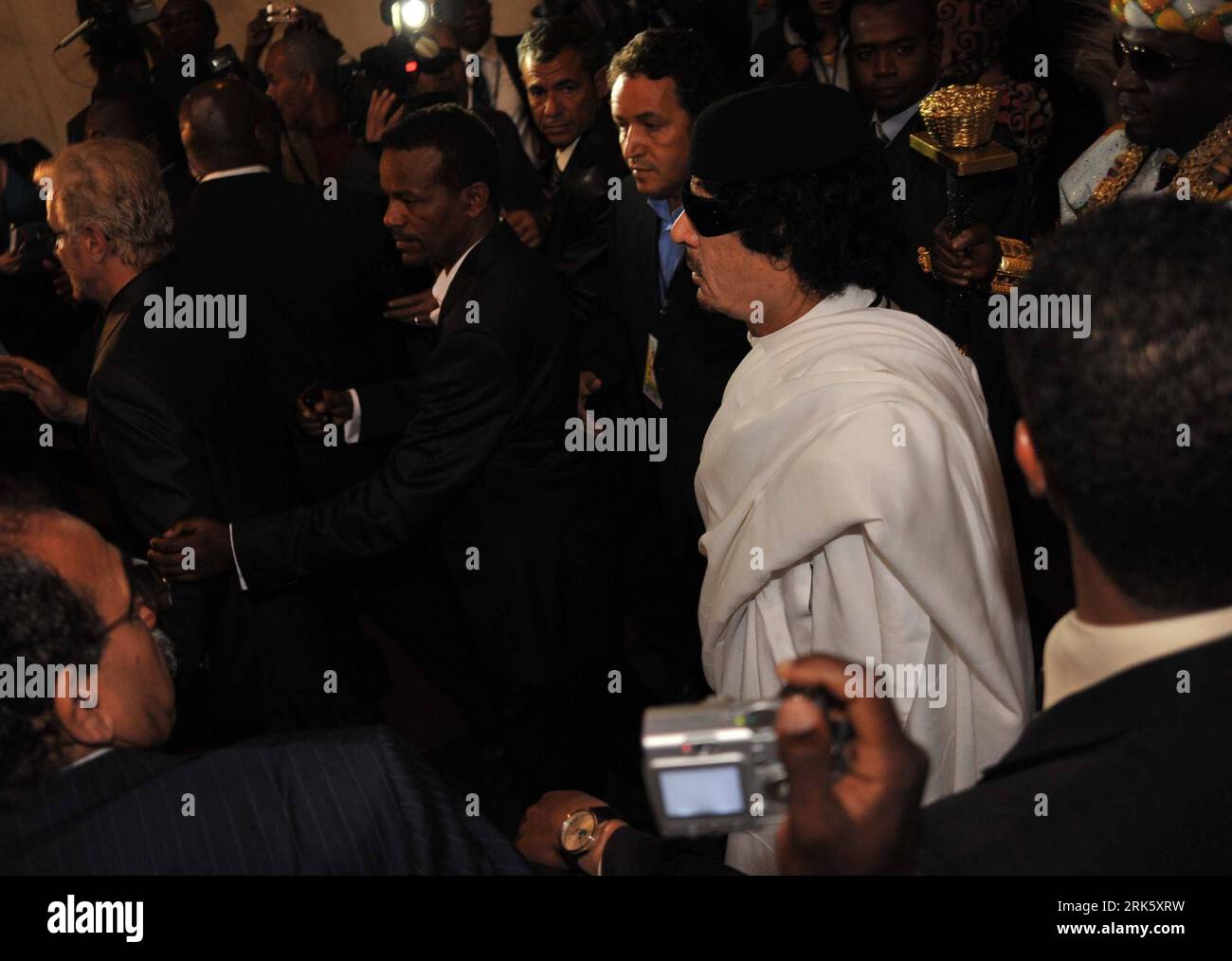 Gaddafi african summit hi-res stock photography and images - Alamy