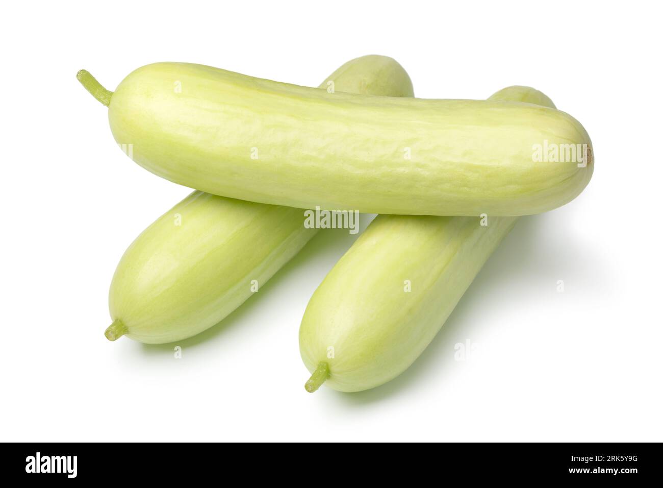 Fresh white cucumbers close up isolated on white background Stock Photo ...