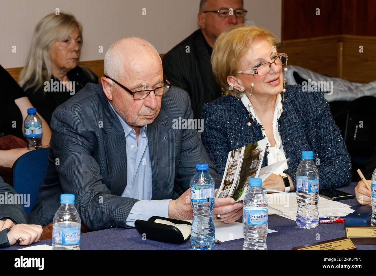 Emilia Nikolova, chairwoman and Rumen Bouhlev, vice-chair of the „Union ...