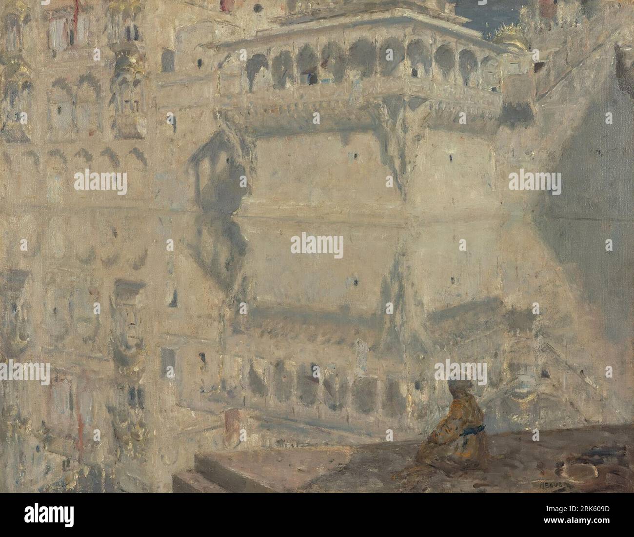 The Palace of the Radjah of Bharatpur 1917 by Marius Bauer Stock Photo ...