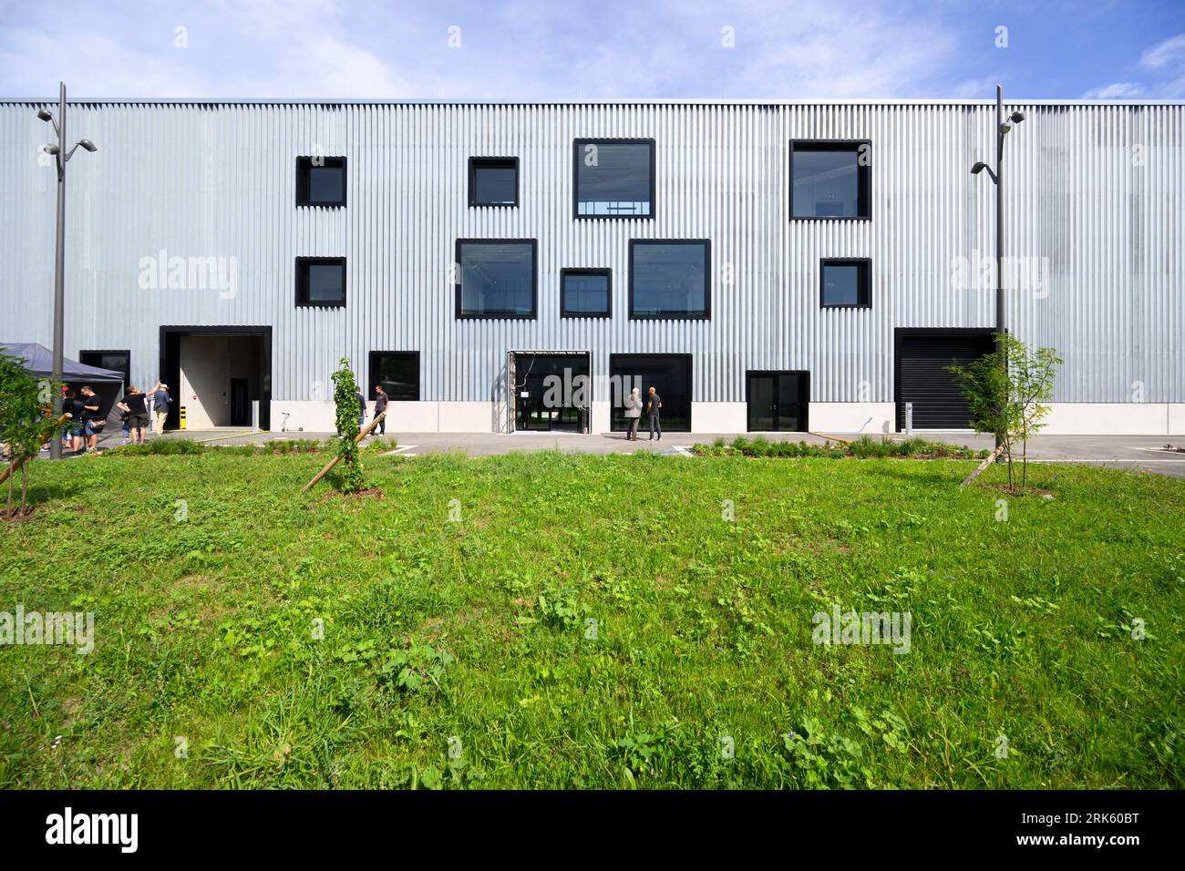 Hanover, Germany. 24th Aug, 2023. View of the new theater workshops of ...