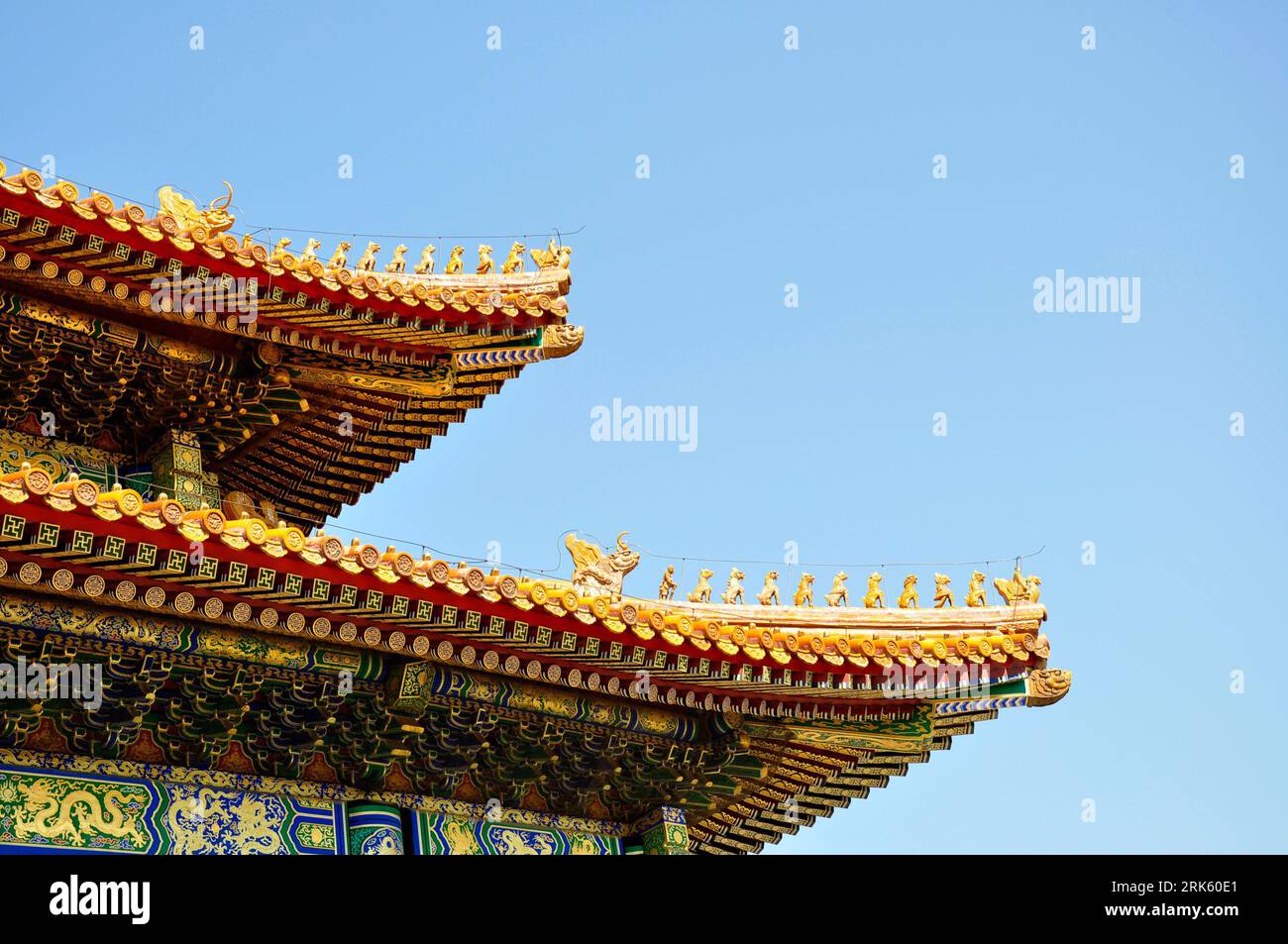 This stock photo features an image of an ancient Chinese architectural ...