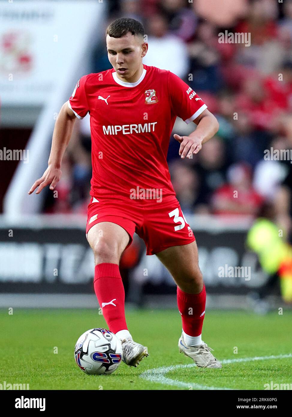 Swindon Town’s Sonny Hart during the EFL Trophy group stage match at ...