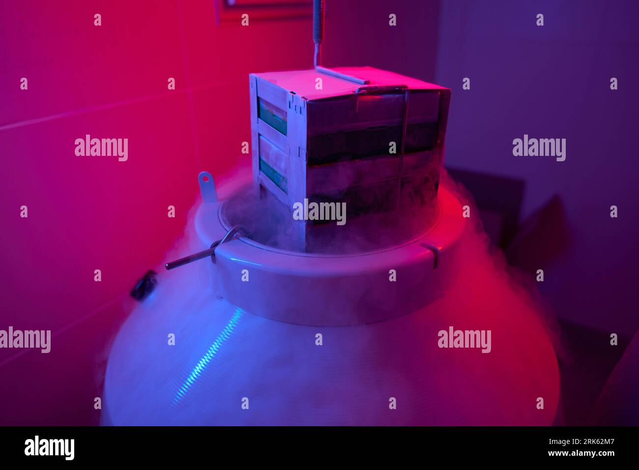 Modern cryostorage for the preservation of biomaterial Stock Photo - Alamy
