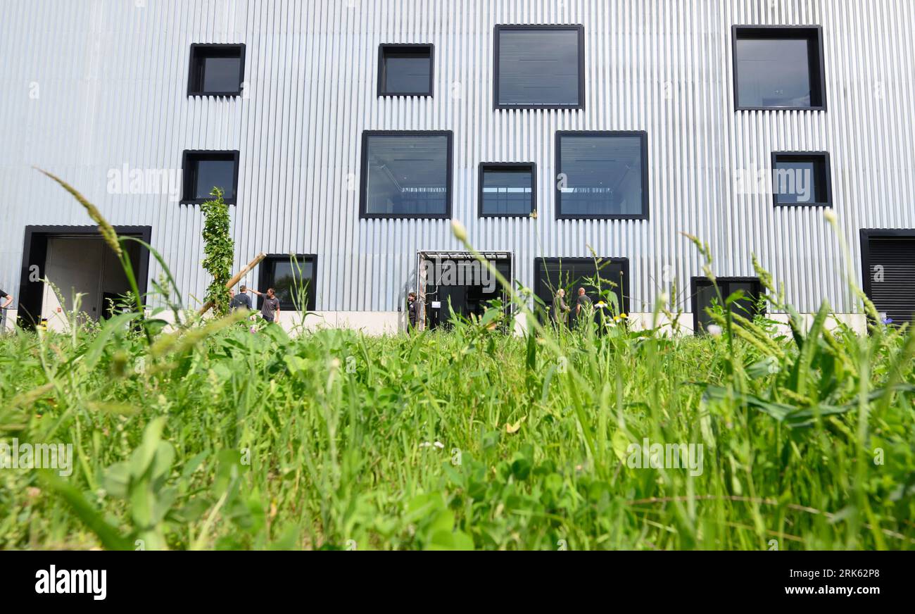 Hanover, Germany. 24th Aug, 2023. View of the new theater workshops of ...