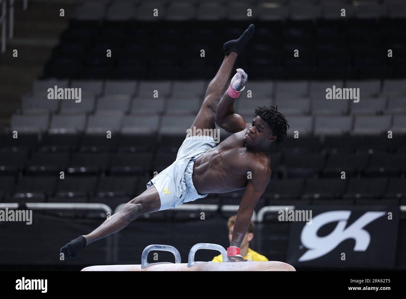 August 23, 2023: Gymnast Fred Richard during podium training at the U.S ...