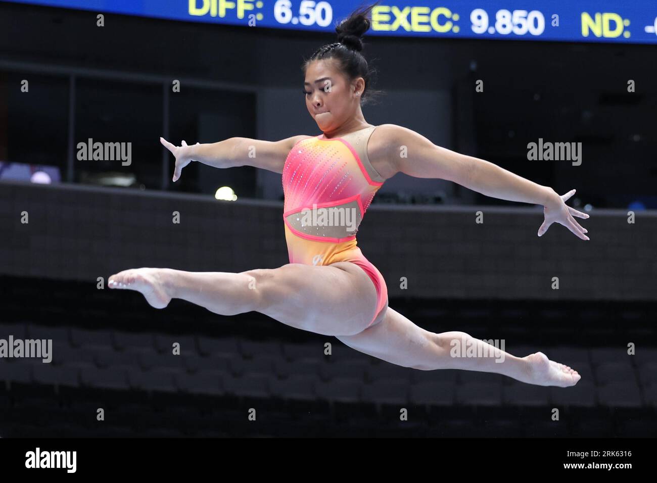 August 23, 2023: Olympic gold medalist SUNISA LEE during podium ...