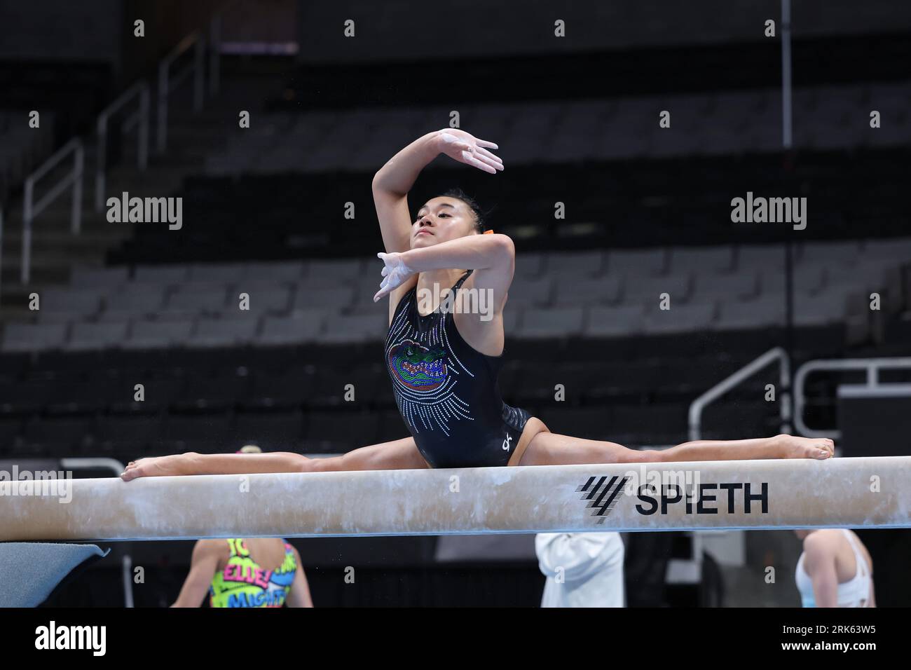 August 23, 2023: Gymnast Leanne Wong during podium training at the U.S ...