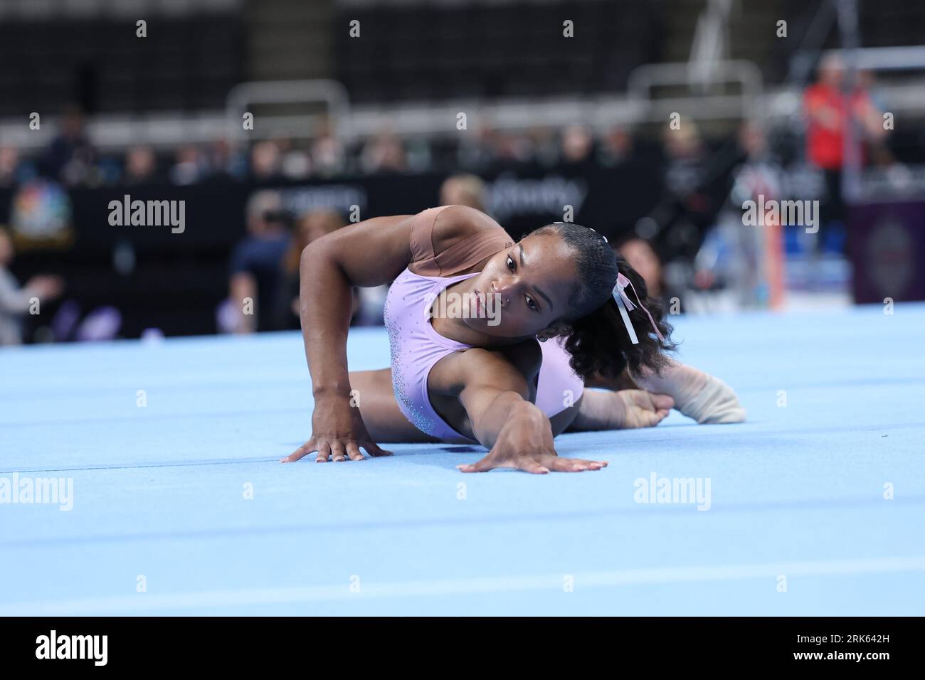 August 23, 2023: Gymnast SHILESE JONES during podium training at the U ...