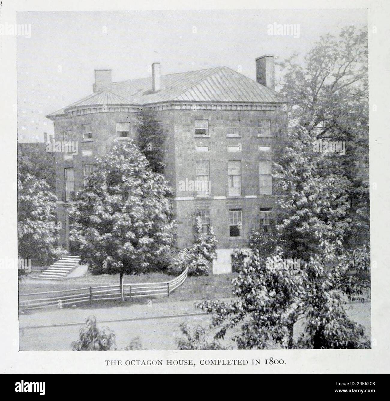 THE OCTAGON HOUSE, COMPLETED IN 180O from the Article DOMESTIC ...