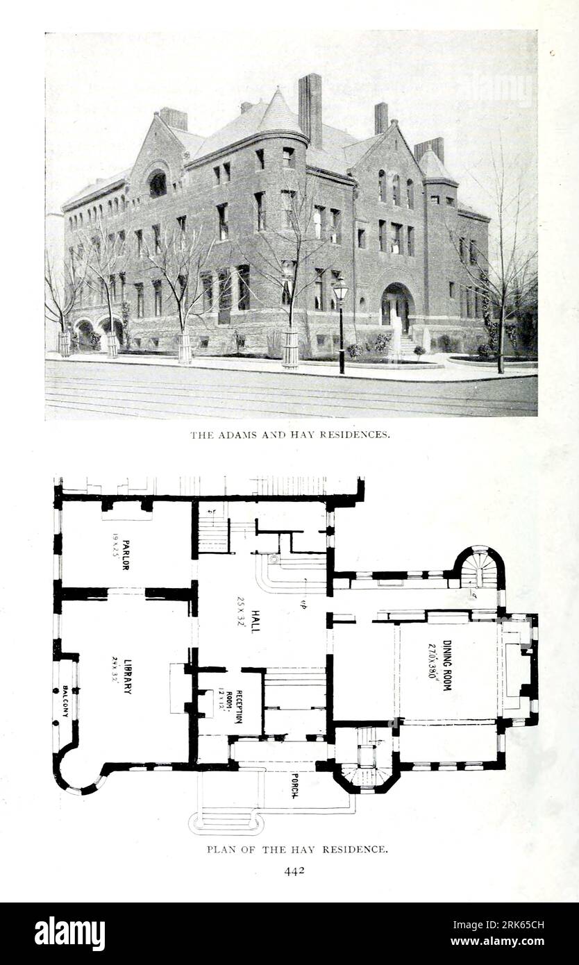 The Adams and Hay Residence from the Article DOMESTIC ARCHITECTURE IN ...