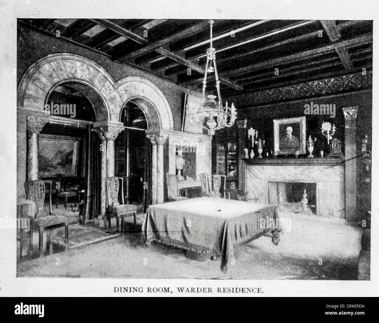 Dining Room in the Warder House Interior from the Article DOMESTIC ...