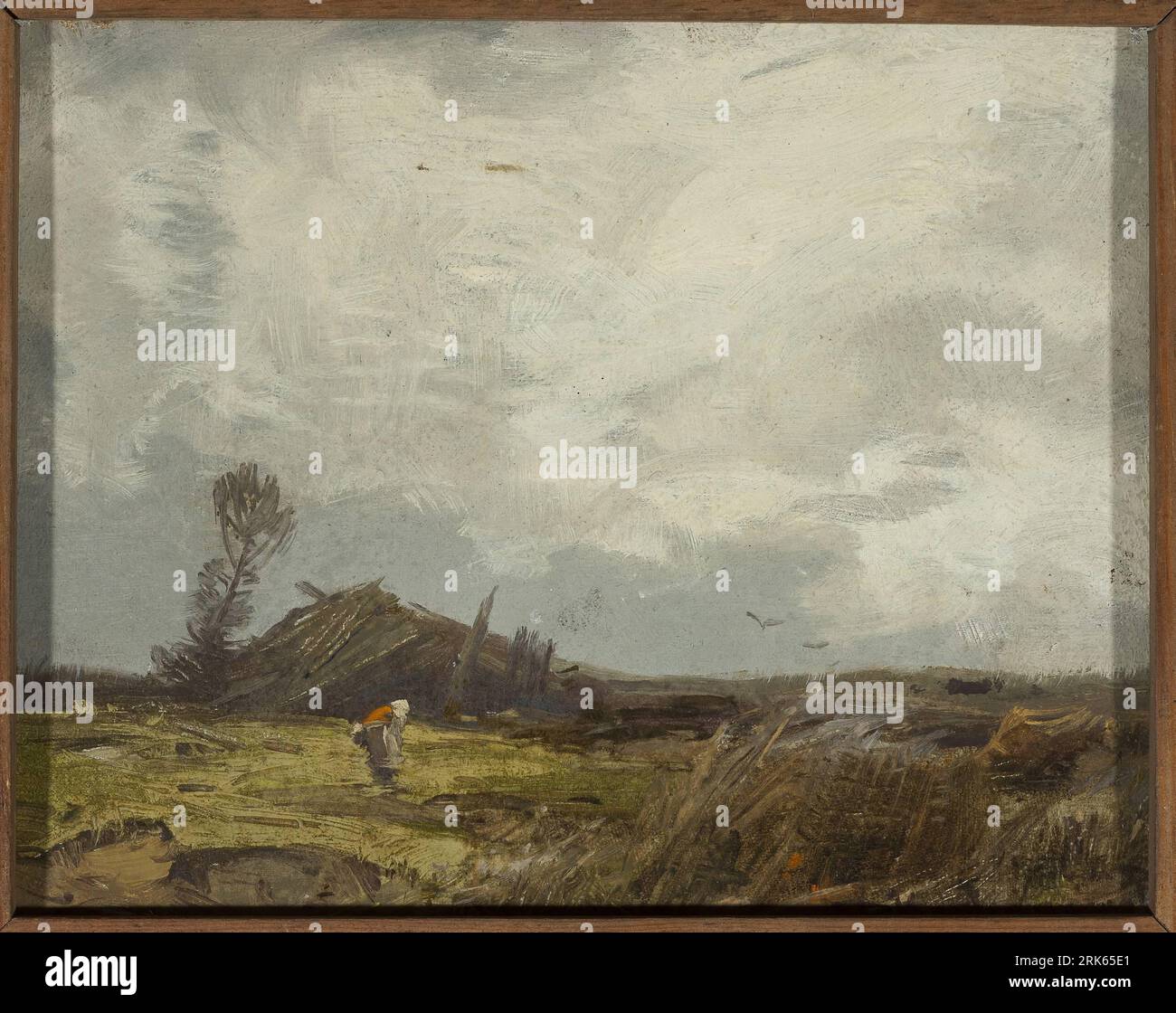 Countryside landscape with a hut between 1890 and 1900 by Roman ...