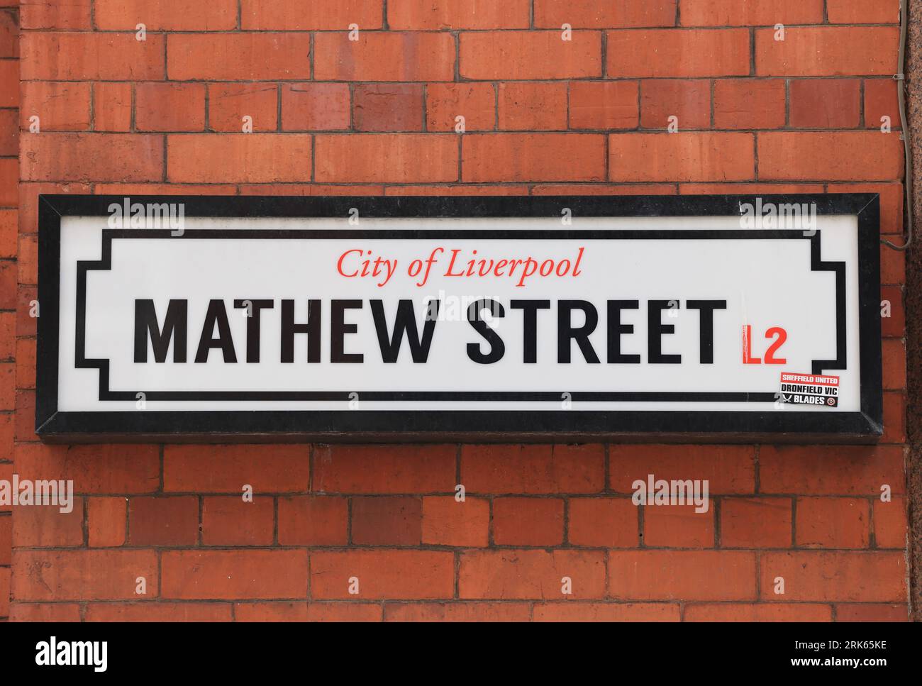 Mathew Street, the most famous street in Liverpool as the location of ...