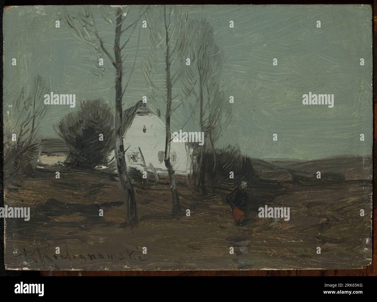 Landscape with a cottage between 1890 and 1900 by Roman Kochanowski ...