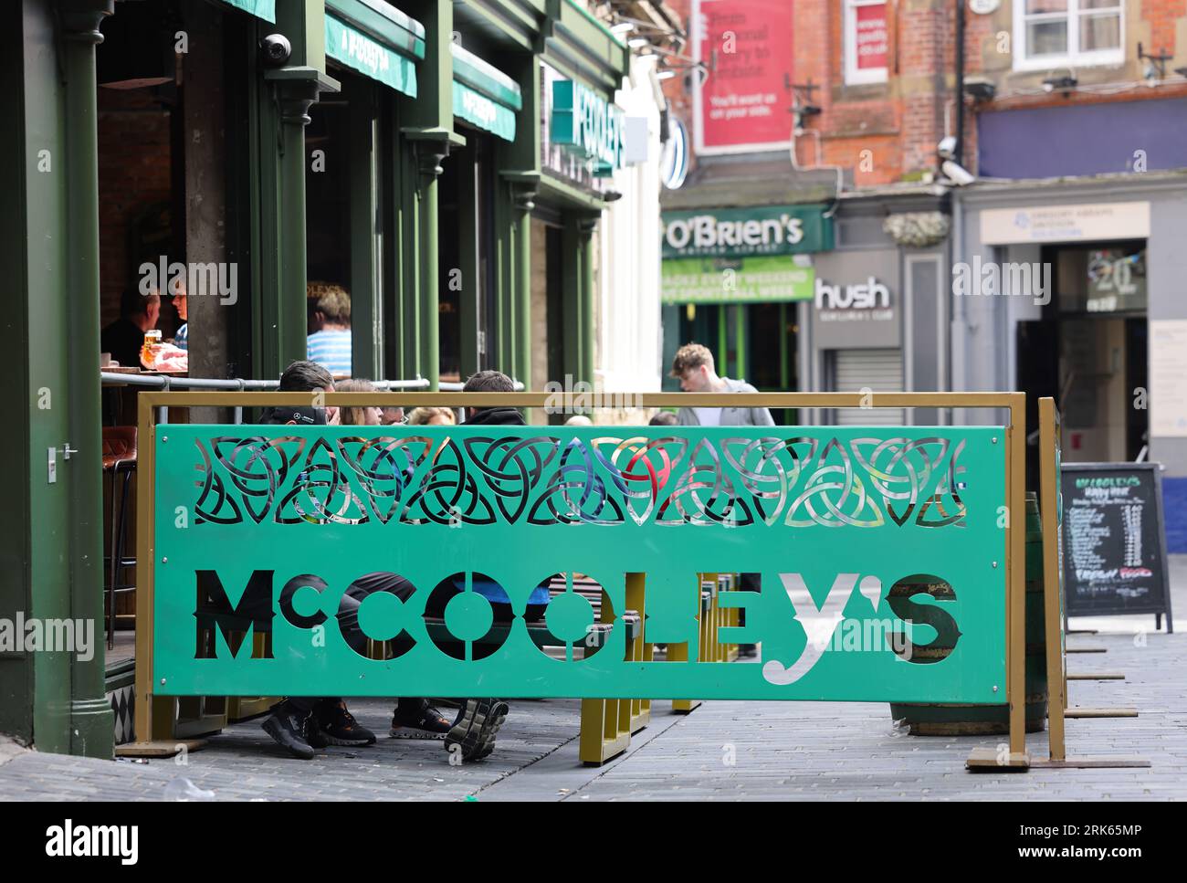 McCooley's on Mathew Street, a big Irish themed sports bar, in the ...