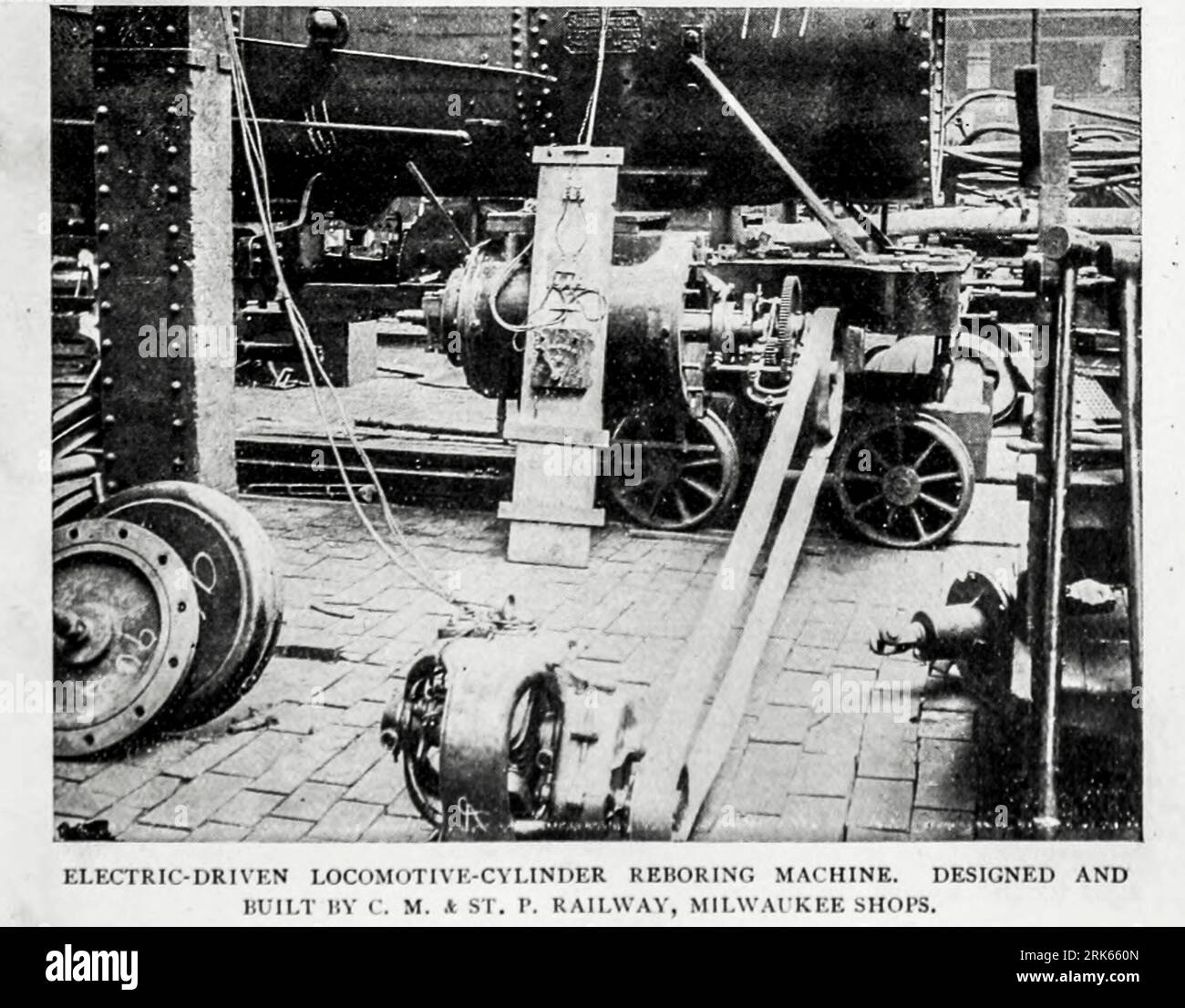 Electric Driven Locomotive Cylinder Boring Machine from the Article ...