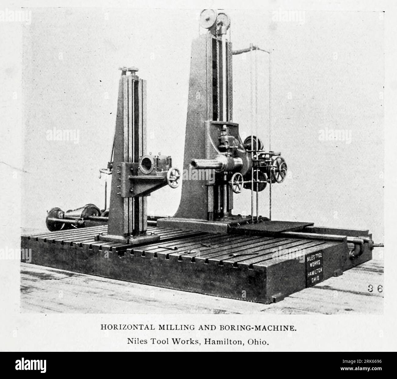HORIZONTAL MILLING AND BORING MACHINE. Niles Tool Works, Hamilton, Ohio ...
