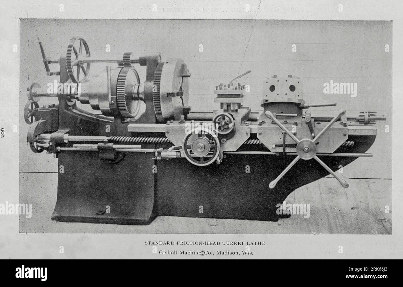 Standard Friction Turret Lathe from the Article MODERN MACHINE-SHOP ...