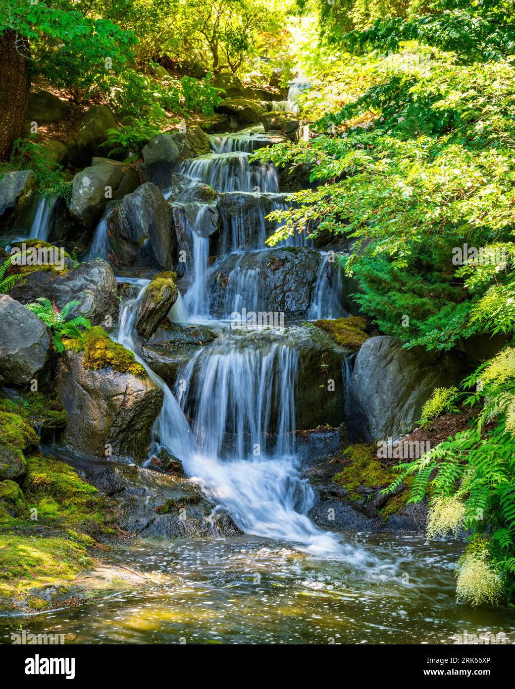 The Waterfall at VanDusen Botanical Garden was designed by Bill ...