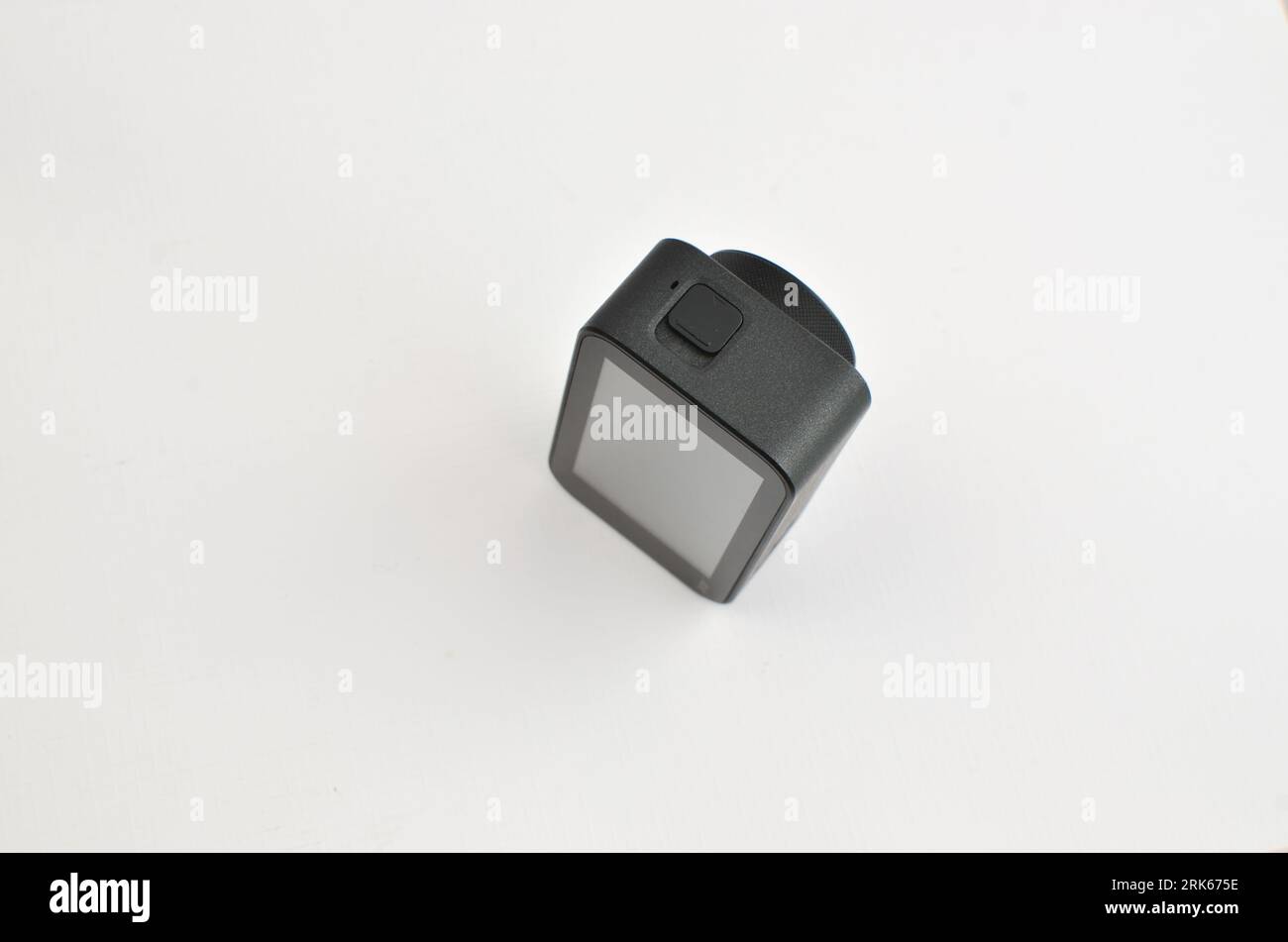 Explore the world through the lens of this black 4K action camera ...