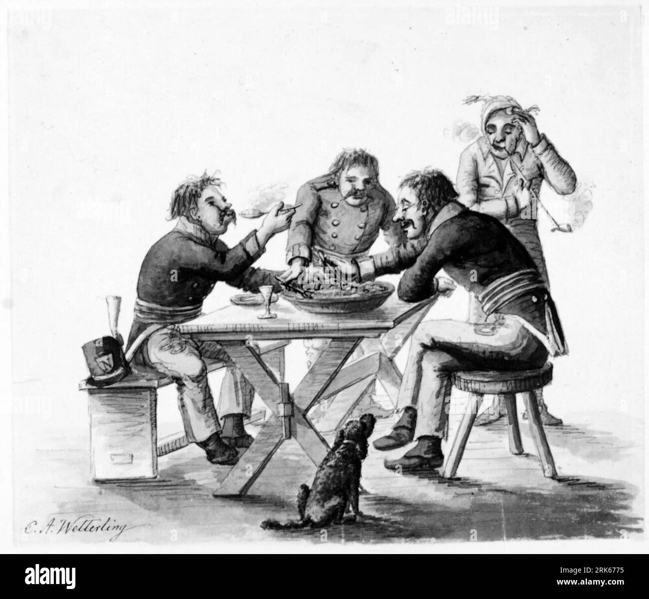 Ätande soldater by Alexander Wetterling Stock Photo - Alamy