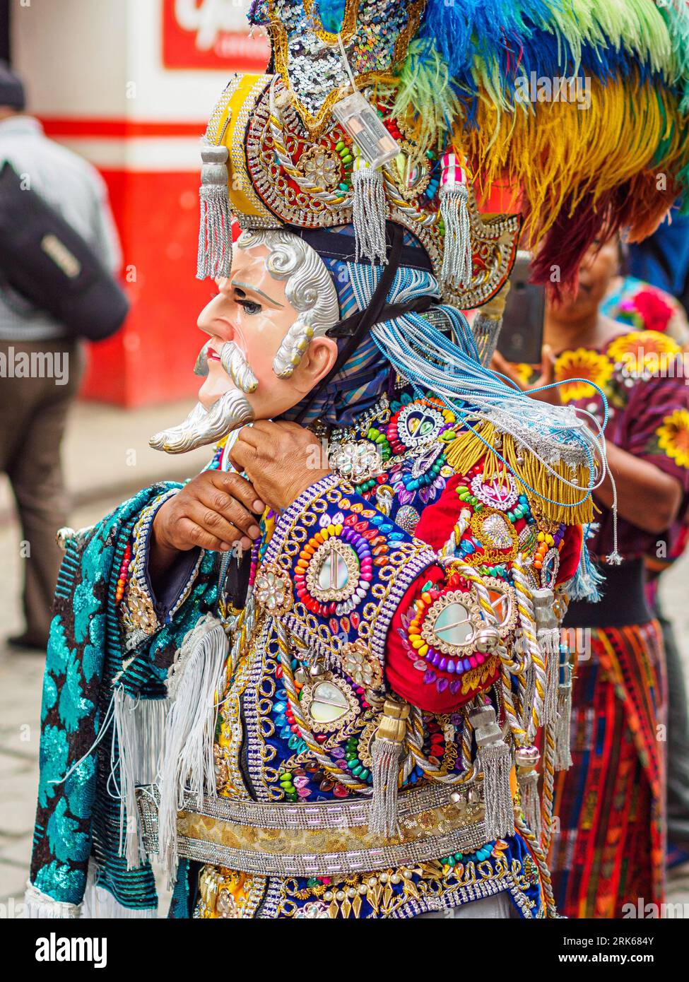 A group of dancers in traditional dress performing the El Torito dance ...