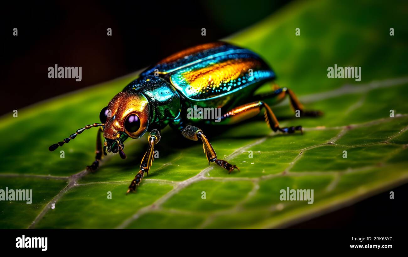 Leaf Diving, A Doodlebug's Adventure in the Greenery Stock Photo - Alamy