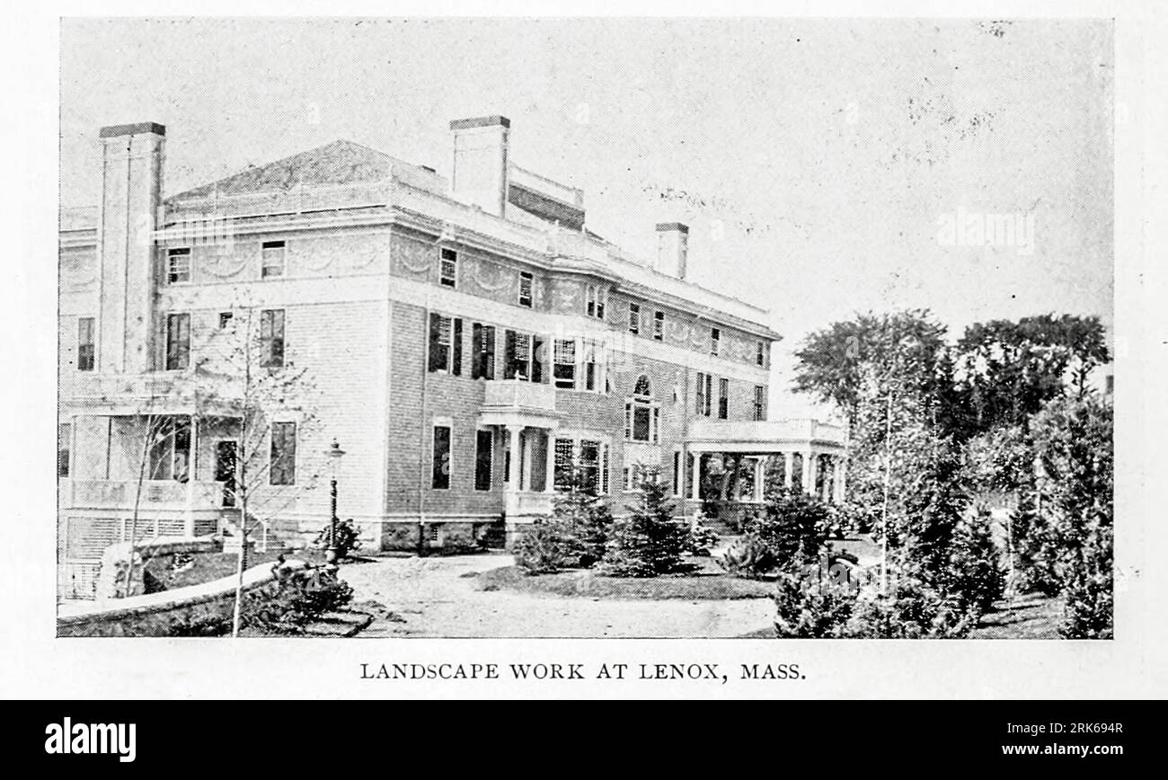 Landscape Work at Lenox Massachusetts from the Article THE HARMONY OF ...
