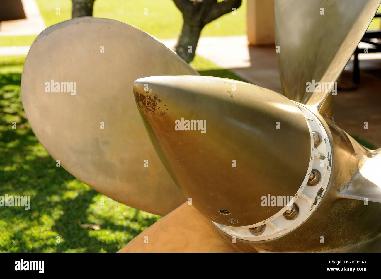 Close up of world war 2 torpedo propeller Stock Photo - Alamy