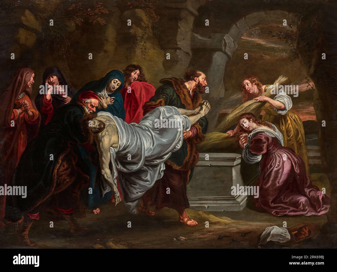The Entombment of Christ between 1626 and 1677 by Willem van Herp Stock ...