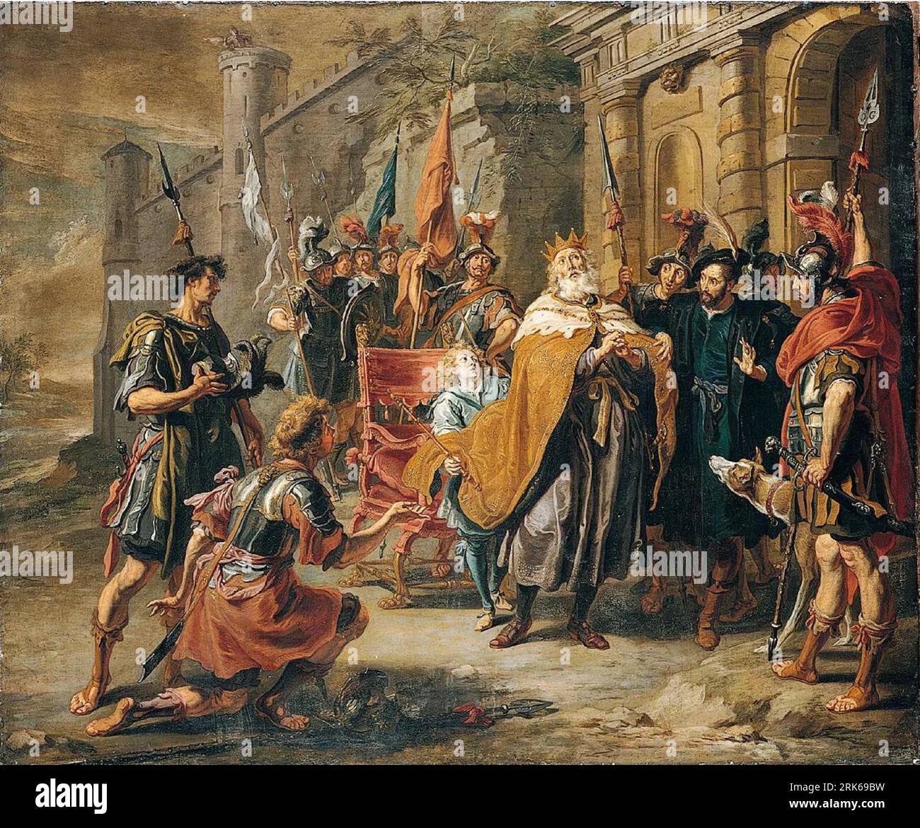 David mourns the death of Absalom between 1633 and 1675 by Willem van ...