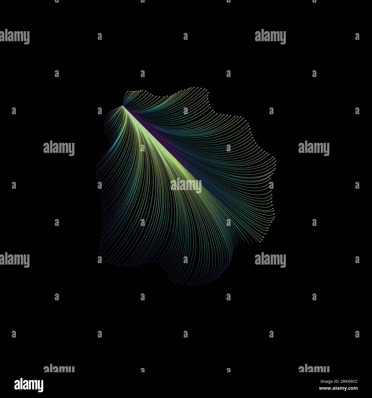 Abstract wave with luminous swirling gradient background. Glowing wave ...