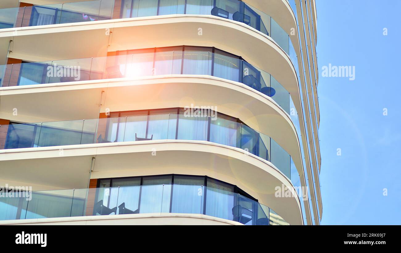 Modern beautiful luxury hotel resort building Stock Photo - Alamy